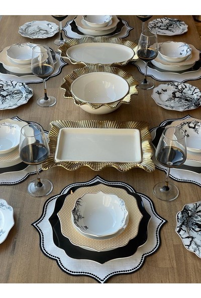 Rossev Yemek Takımı Mariposa 39 Parça 6 Kişilik Rossev Yemek Takımı Mariposa 39 Parça 6 Kişilik