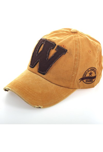 Perlotus Who What Why W Trend Erkek Kadın Eskitme Şapka Sarı Perlotus Who What Why W Trend Erkek Kadın Eskitme Şapka Sarı