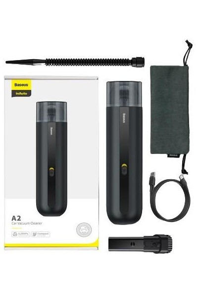 Baseus A2 Car Vacuum Kablosuz Şarjlı El Araç Süpürgesi 70W 5000PA Baseus A2 Car Vacuum Kablosuz Şarjlı El Araç Süpürgesi 70W 5000PA