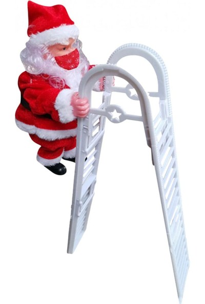 Brightest Star Merdivende Tırmanan Elektrikli Noel Baba Yılbaşı Dekoru (Yurt Dışından)