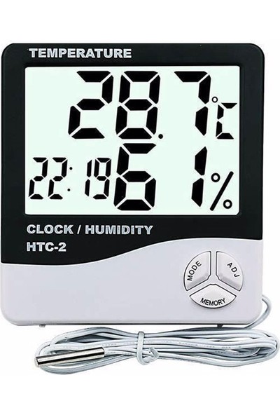 Sanec Htc-2 Dijital Termometre Sıcaklık ve Nem Ölçer Problu Sanec Htc-2 Dijital Termometre Sıcaklık ve Nem Ölçer Problu