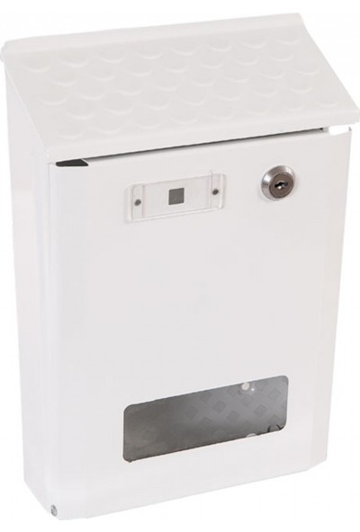 Kale Akşan Damla Çatılı Posta Kutusu Beyaz