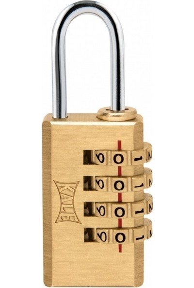 Kale Şifreli Asma Kilit Pirinç - 4 Haneli