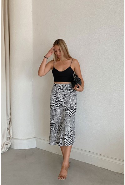 MyLove Zebra Desenli Long Etek