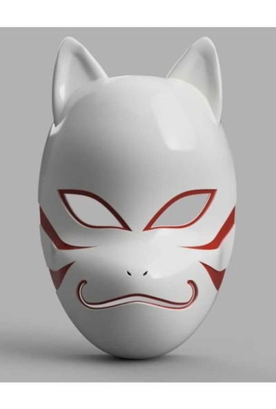 AteşTech Kakashi Anbu Maskesi Naruto Kostüm Parti Çocuk Için 3D Baskı - Beyaz AteşTech Kakashi Anbu Maskesi Naruto Kostüm Parti Çocuk Için 3D Baskı - Beyaz
