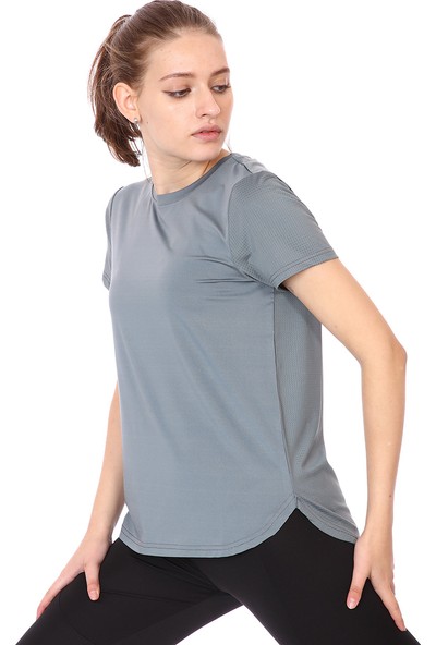 Sportive Mesh Back Kadın Mavi Koşu Tişört 21KKTP18D01-MAV Sportive Mesh Back Kadın Mavi Koşu Tişört 21KKTP18D01-MAV