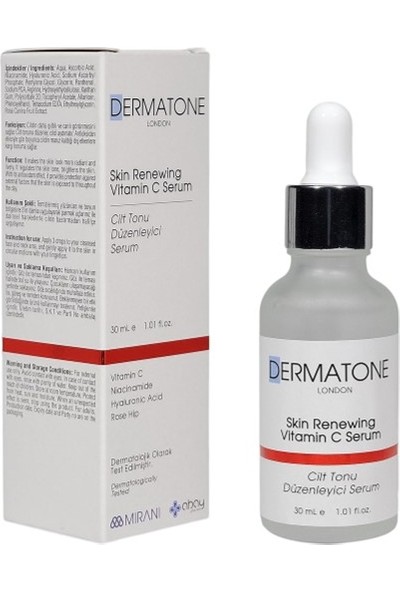 Dermatone Skin Renewing Vitamin C Serum Cilt Tonu Düzenleyici Dermatone Skin Renewing Vitamin C Serum Cilt Tonu Düzenleyici