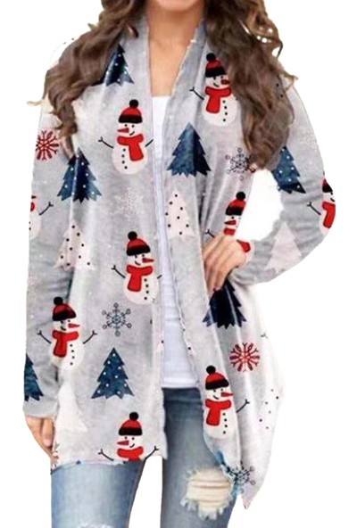 Farfi Vonluxe Uzun Elk Açık Dikiş Ceket (Yurt Dışından)