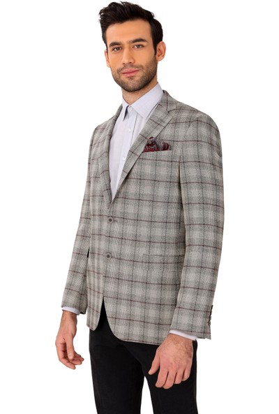 Ysf Regular Fit Ekose Ceket 4054