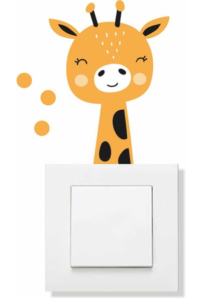 Piksel Grafik Sevimli Poli Priz Sticker