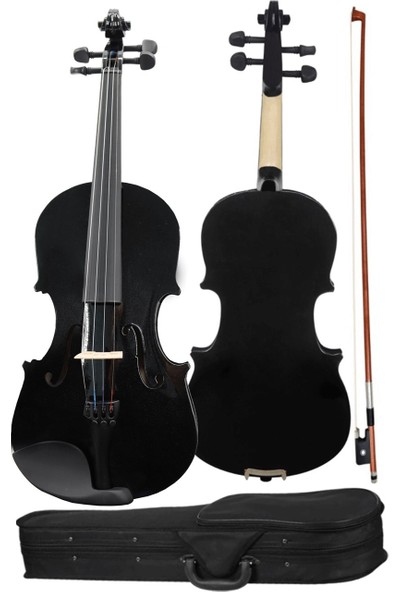 Midex HGA44BK Full Siyah Set Keman 4/4 (Reçine Çanta Yay) Midex HGA44BK Full Siyah Set Keman 4/4 (Reçine Çanta Yay)
