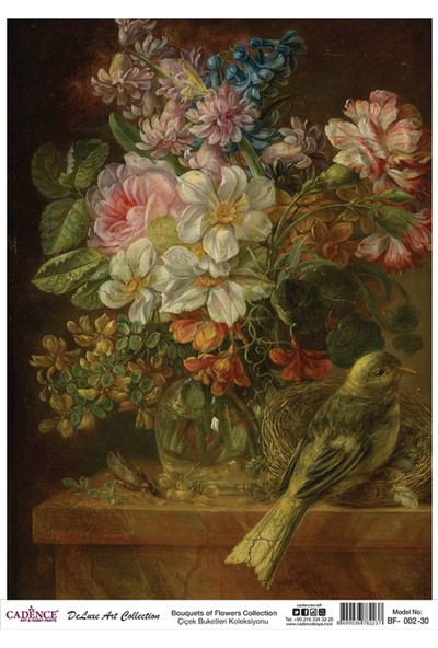 Cadence Bf 02 Çiçek Serisi Pirinç Dekopaj 30X42 Cadence Bf 02 Çiçek Serisi Pirinç Dekopaj 30X42