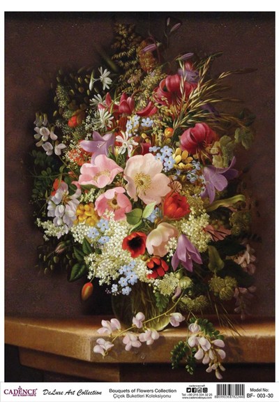 Cadence Bf 03 Çiçek Serisi Pirinç Dekopaj 30X42 Cadence Bf 03 Çiçek Serisi Pirinç Dekopaj 30X42