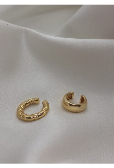 Kilig Kadın 2'li Cuff Kıkırdak Küpe Gold Renk Kilig Kadın 2'li Cuff Kıkırdak Küpe Gold Renk