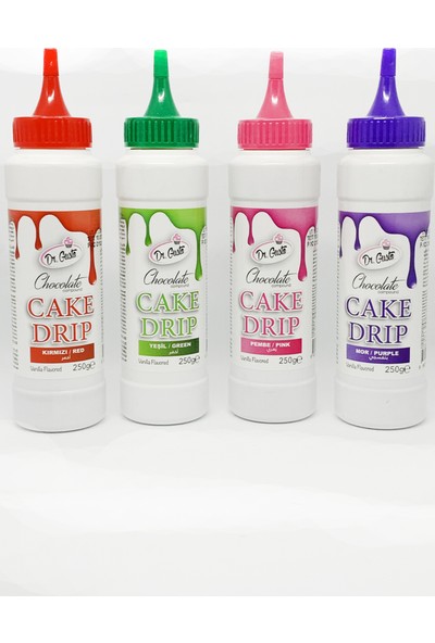 Dr. Gusto Cake Drip (Konfiseri Çikolata) Sevilen Renkler