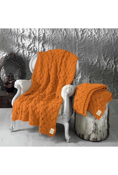 Miespiga Serenita Saç Örgü Triko Battaniye Koltuk Şalı