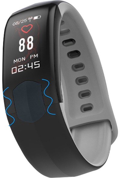 Rosstech Hı 11 Pro C Akıllı Bileklik - Yeni Nesil Şarj Sistemi Gri