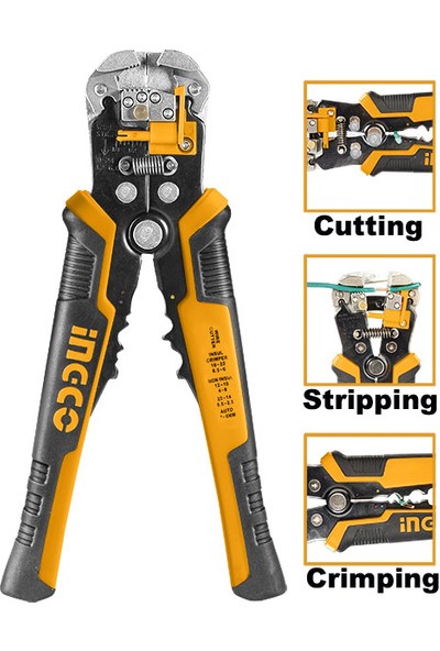 Ingco Endüstriyel Otomatik Kablo Sıyırma Pensesi HWSP102418 Ingco Endüstriyel Otomatik Kablo Sıyırma Pensesi HWSP102418