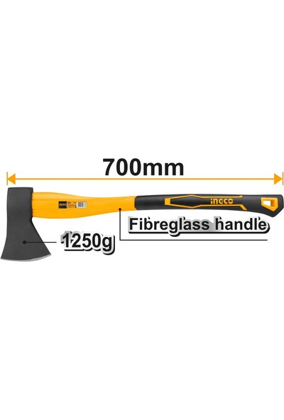 Ingco Fiberglass Saplı Balta 1250G HAX02012508