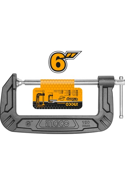 Ingco Endüstriyel Çengelli G Tip Mengene 150MM HGC0106