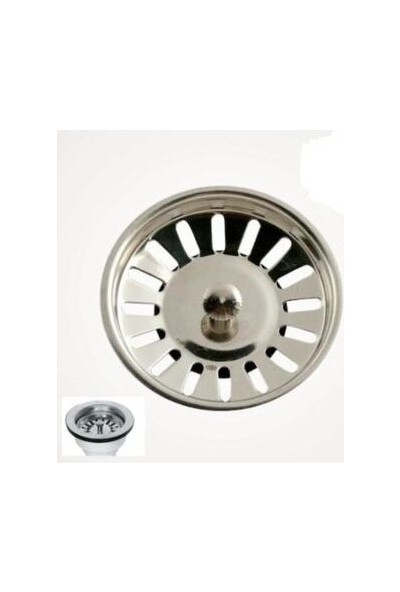 Mutfak Evye Sifonu Süzgeci Çap 8 cm Mutfak Lavabo Süzgeci