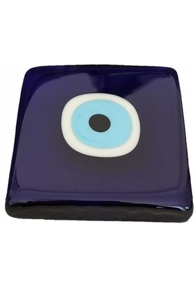 Nazar Boncuklu Cam Banyo Gider Kapağı, Dekoratif Gider Süsü