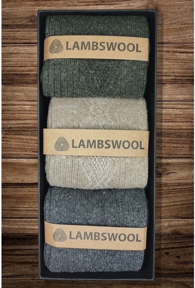 Mavikuğu Erkek Koyun Yünü Lambswool Kışlık 3'lü Set Çorap Mavikuğu Erkek Koyun Yünü Lambswool Kışlık 3'lü Set Çorap