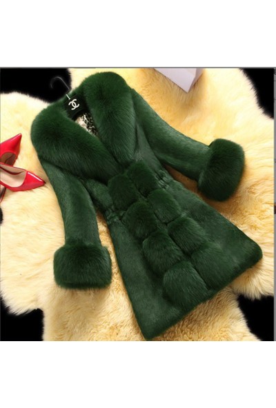 Incendio Kadın Uzun Kürk Kaban - Yeşil (Yurt Dışından) Incendio Kadın Uzun Kürk Kaban - Yeşil (Yurt Dışından)