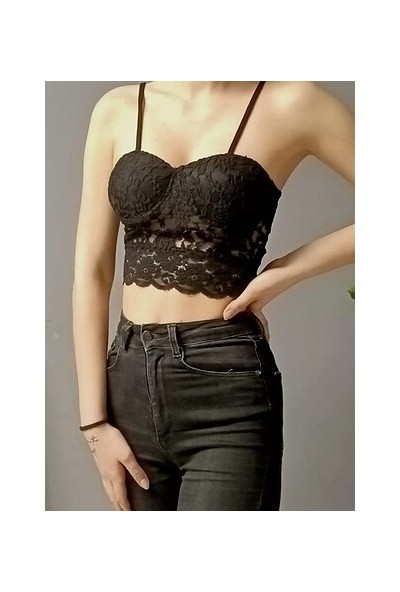 Meri Scape Dantelli Şık Büstiyer Meri Scape Dantelli Şık Büstiyer