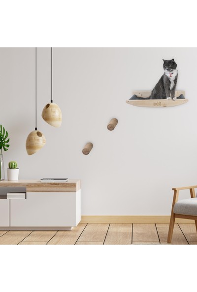 Wodoti Duvar Tipi Kedi Hamağı 55 x 30 cm