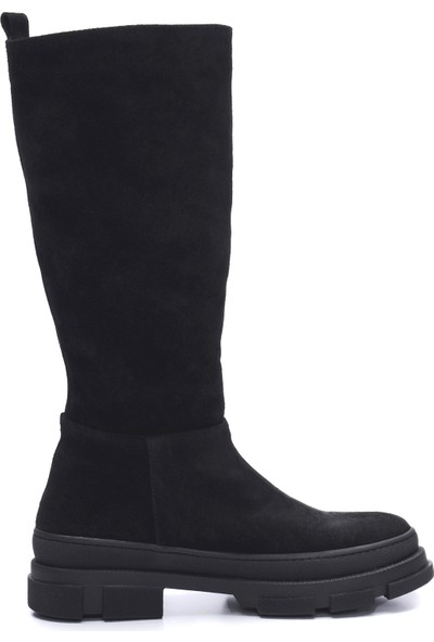 Derimod Kadın Deri Süet Çizme