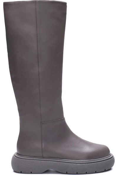 Derimod Kadın Deri Kalın Taban Çizme