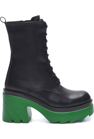 Derimod Kadın Renkli Tabanlı Topuklu Bot