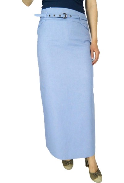 Zirve Kadın Mavi Uzun Etek ZRV005