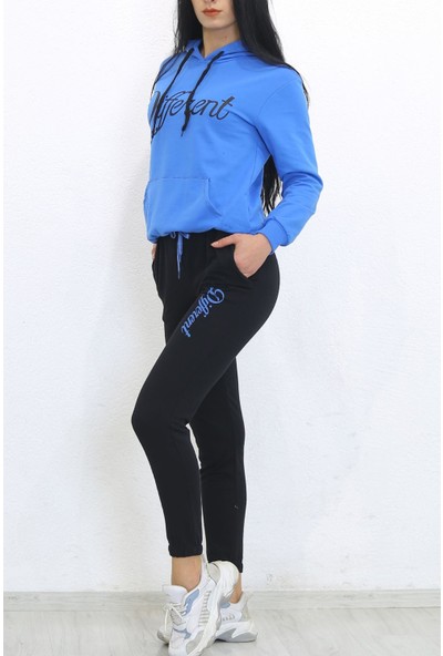 Modamiva Baskılı Eşofman Takımı Mavi - 8389.1005.