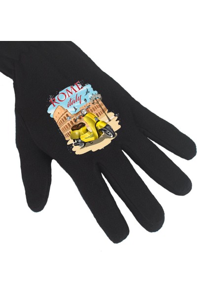 Astak Rome Baskılı Polar Eldiven YTKTRD391