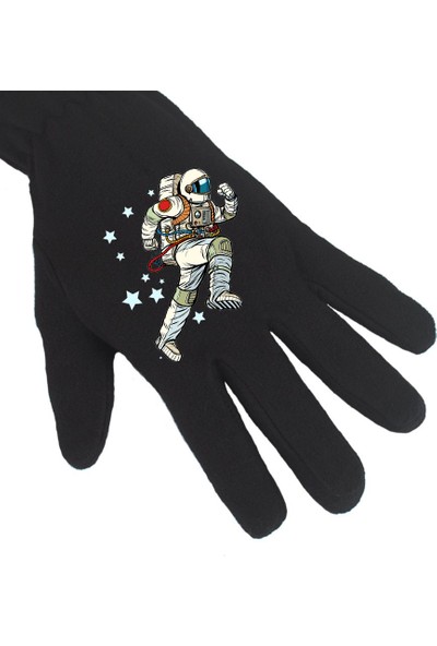 Astak Astronot Baskılı Polar Eldiven YTKTRD409
