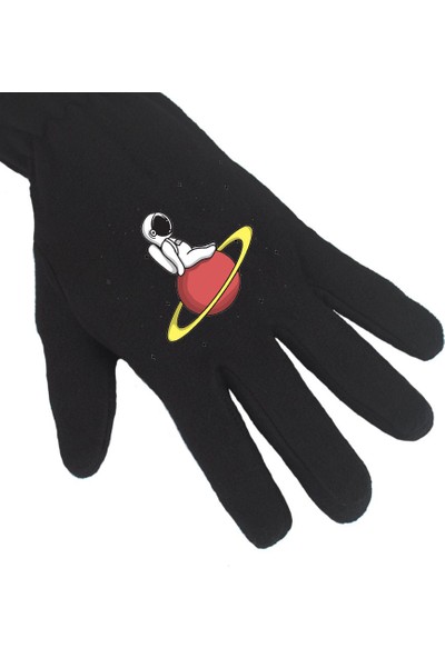 Astak Saturn Bey Baskılı Polar Eldiven YTKTRD108