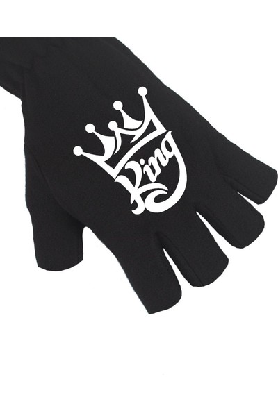 Astak King Baskılı Kesik Polar Eldiven YTKTRD383