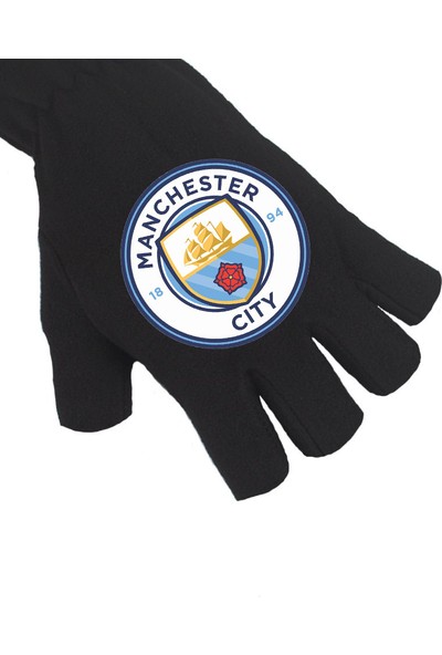 Astak Mancester-City Baskılı Kesik Polar Eldiven YTKTRD404