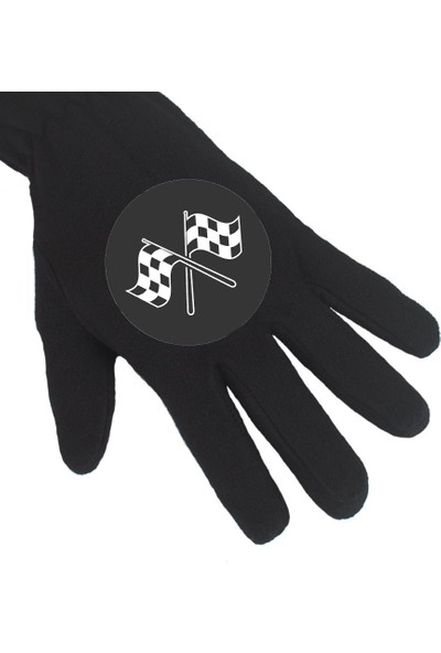 Astak Yarış Bayrağı Baskılı Polar Eldiven YTKTRD281