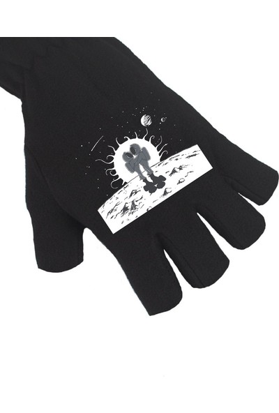 Astak Space-Love Baskılı Kesik Polar Eldiven YTKTRD204