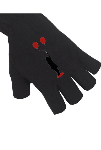 Astak Uçan Balon Kız Baskılı Kesik Polar Eldiven YTKTRD052