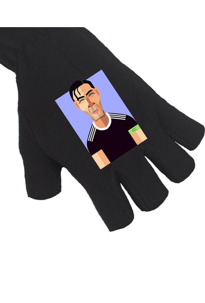 Astak Buffon Baskılı Kesik Polar Eldiven YTKTRD338 Astak Buffon Baskılı Kesik Polar Eldiven YTKTRD338