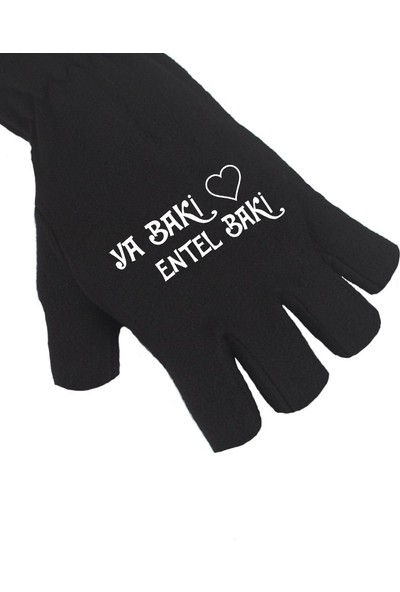 Astak Ya-Baki-Entel-Baki Baskılı Kesik Polar Eldiven YTKTRD469 Astak Ya-Baki-Entel-Baki Baskılı Kesik Polar Eldiven YTKTRD469