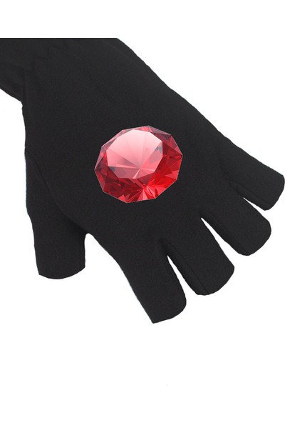 Astak Yakut Baskılı Kesik Polar Eldiven YTKTRD007