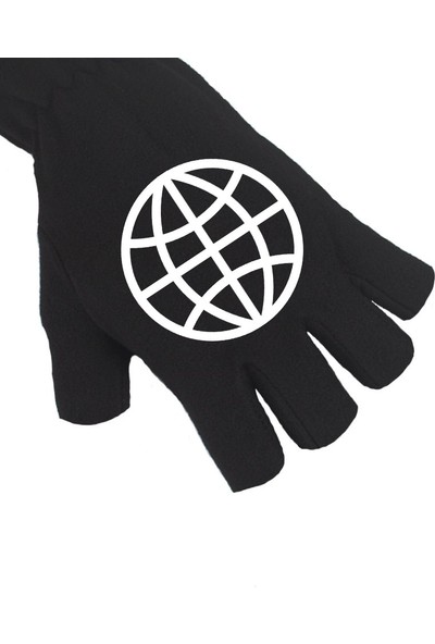 Astak Geometi Baskılı Kesik Polar Eldiven YTKTRD024