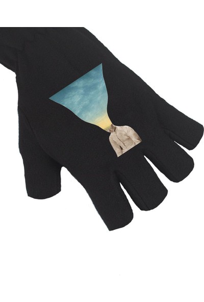 Astak Düşlemek Baskılı Kesik Polar Eldiven YTKTRD159