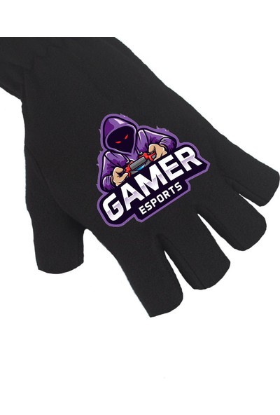 Astak Gamer Baskılı Kesik Polar Eldiven YTKTRD071