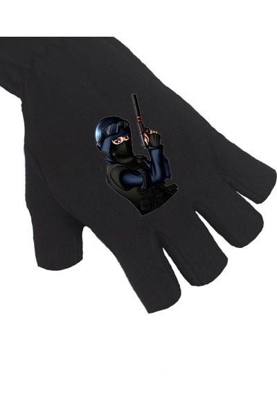 Astak Cs-Go Baskılı Kesik Polar Eldiven YTKTRD287